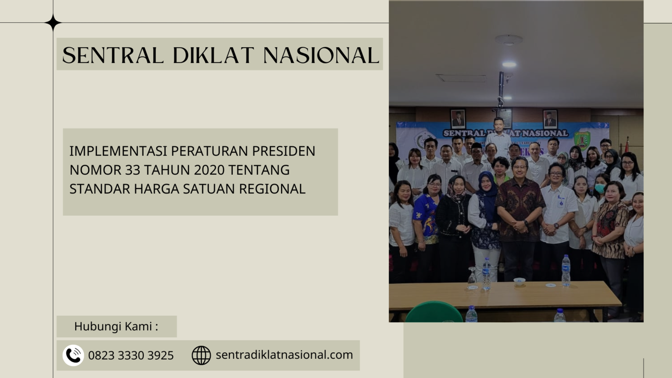 Bimtek Implementasi Peraturan Presiden Nomor 33 Tahun 2020 tentang ...